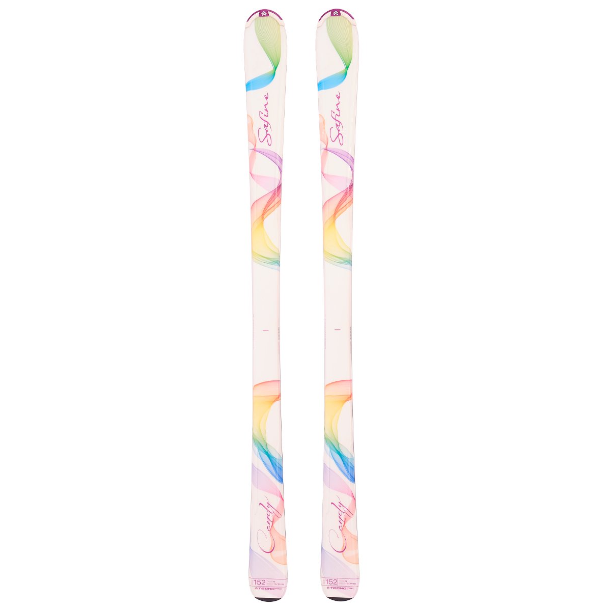 TecnoPro Dámské sjezdové lyže TecnoPro Safine Candy + vázání TL 90 CP W ...