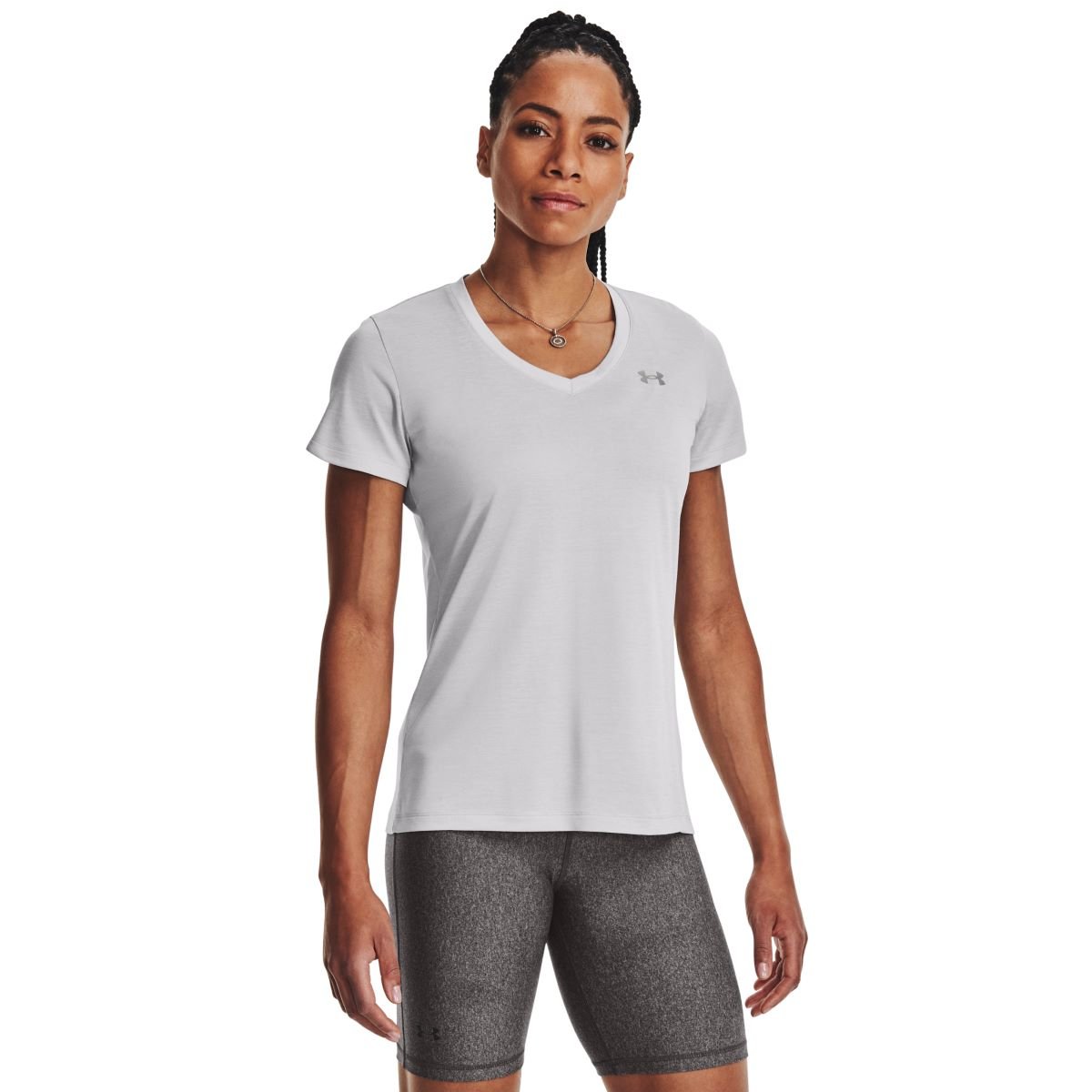 Футболка жіноча Under Armour Tech SSV - Twist W 1258568-014 - grey ...