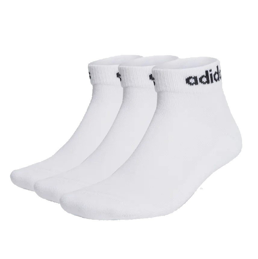 Adidas Ponožky Adidas Cushioned Linear Ankle 3P U HT3457 - white/black ...