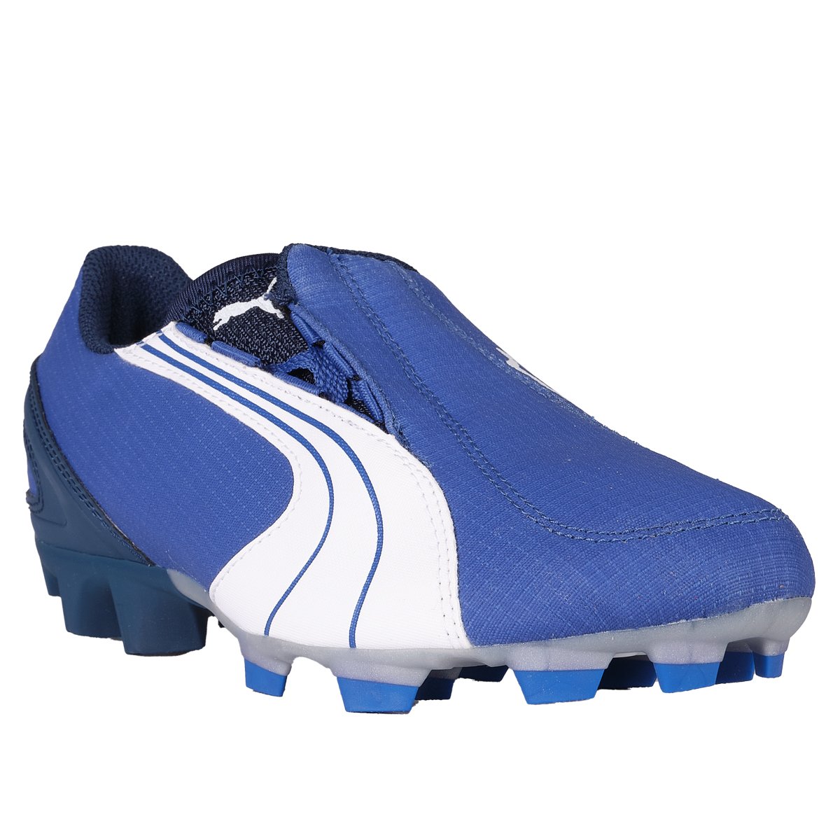 Puma Dětské kopačky Puma V5.06 FG J 3500400 - blue/white - Sportovna