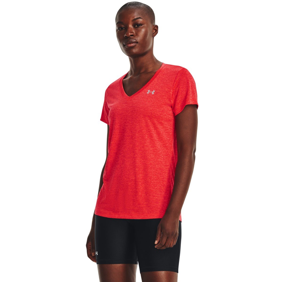 Dámské tričko Under Armour Tech SSV - Twist W 1258568-629 - red - Sportovna