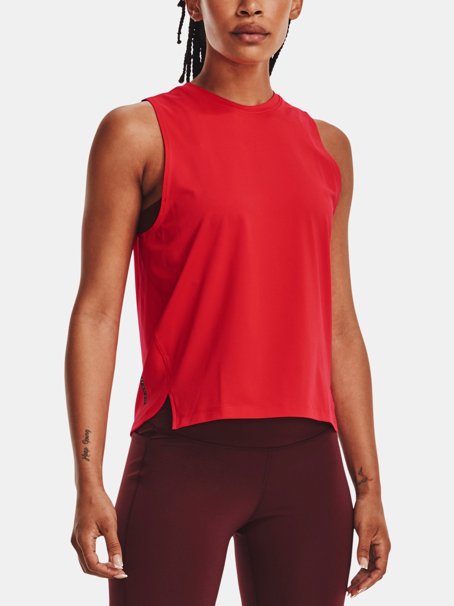 Under Armour Dámské tílko Under Armour UA Rush Tank-RED W 1368177-890 ...