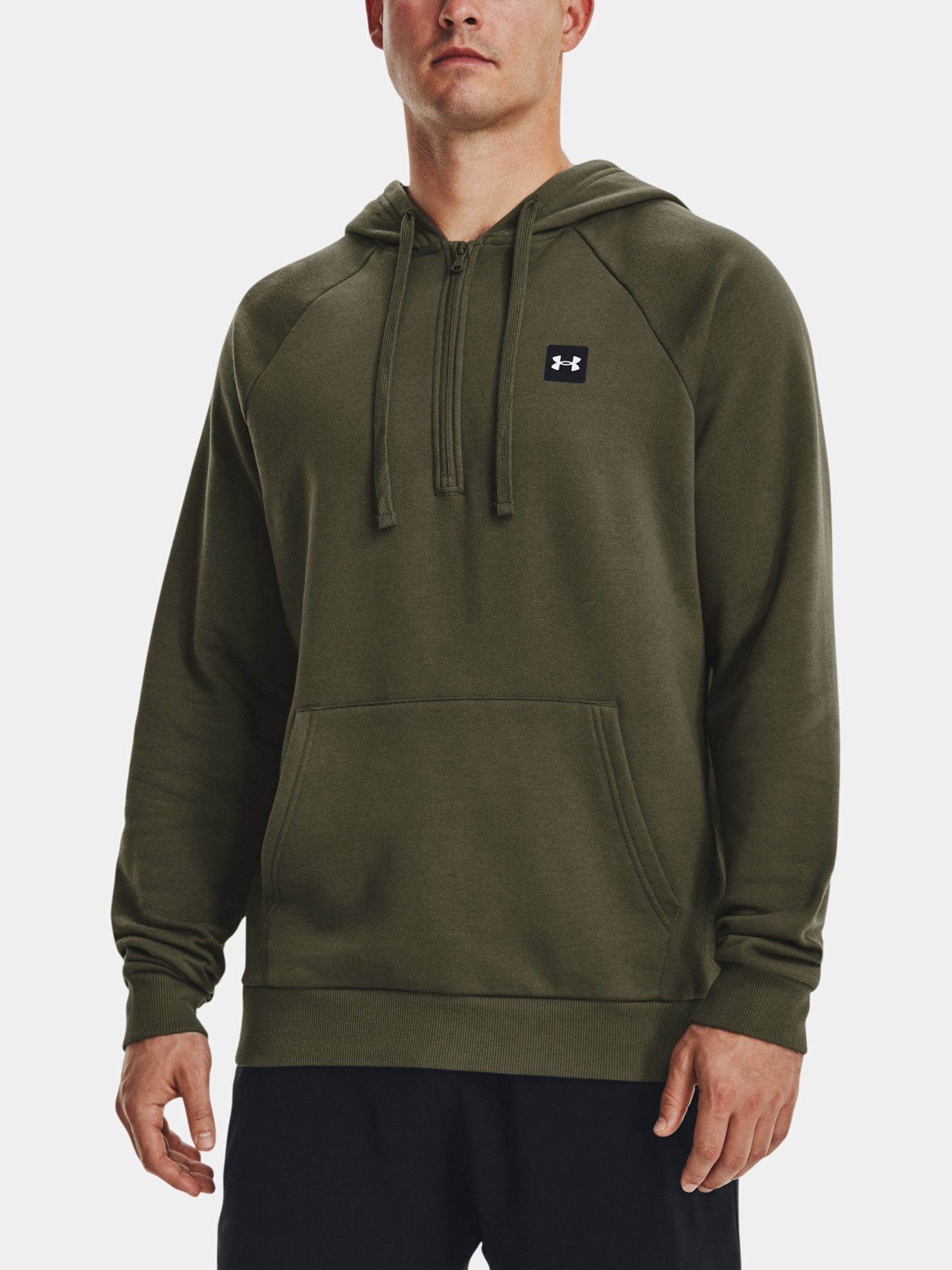 Mikina Under Armour UA Rival Fleece 1/2 Zip HD-GRN - Sportovna