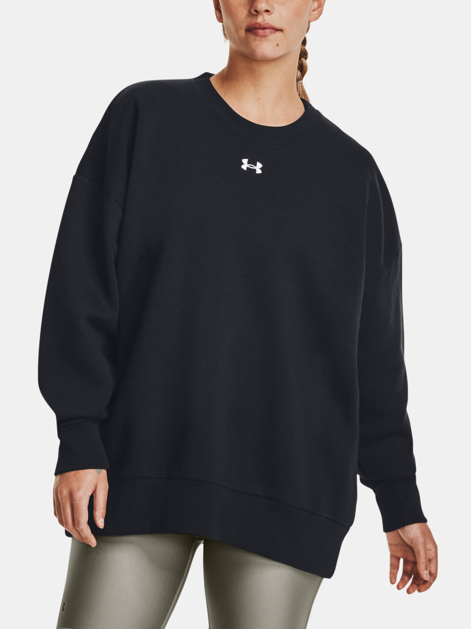 Under Armour Mikina Under Armour UA Rival Fleece OS Crew-BLK - Sportovna