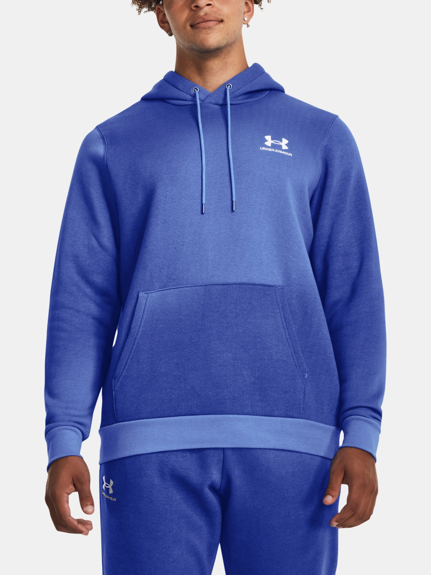 Mikina Under Armour UA Essential Flc Novelty HD-BLU - Sportovna