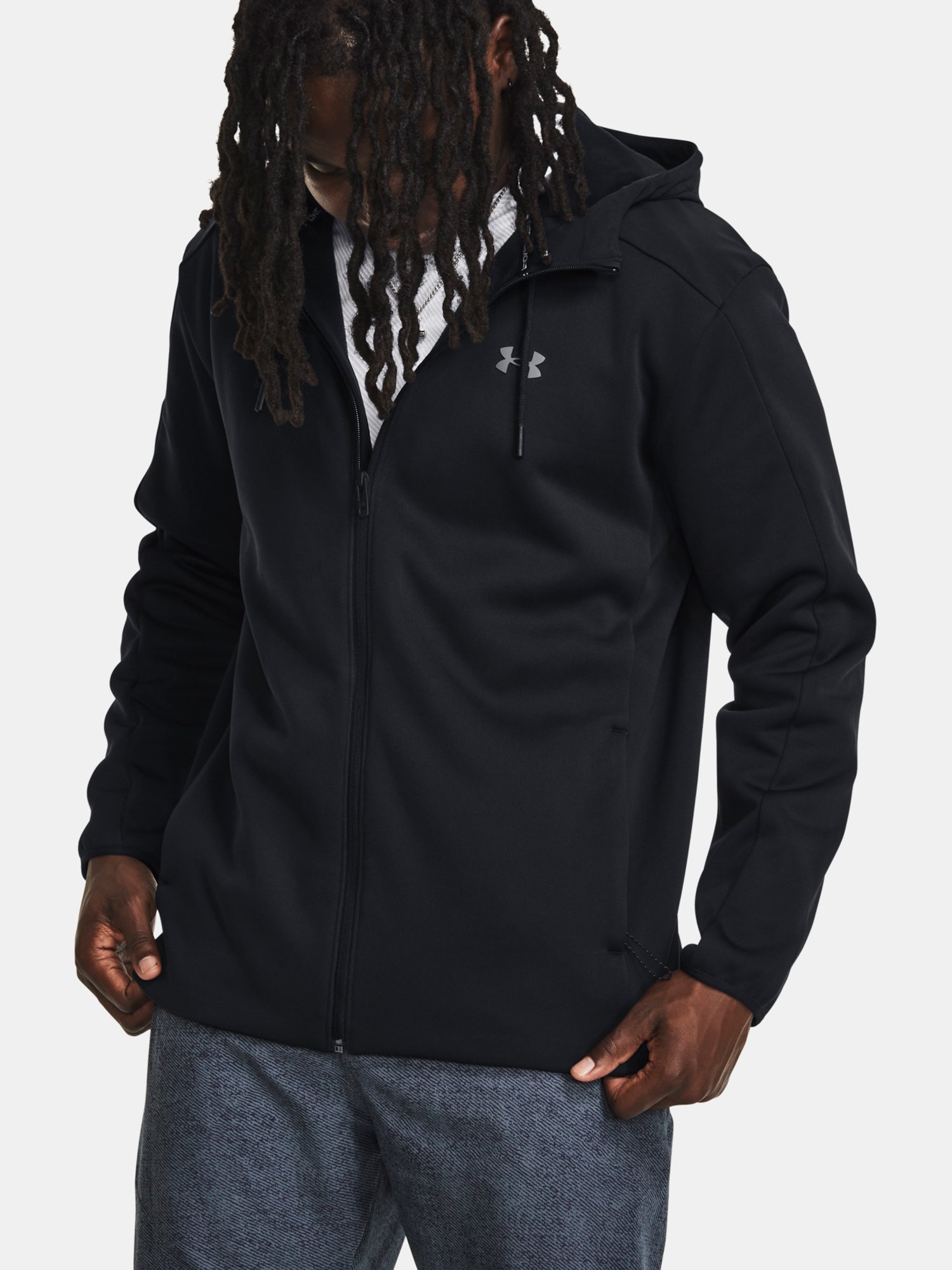 Pánska bunda Under Armour UA Essential Swacket M 1378824-001 - black ...