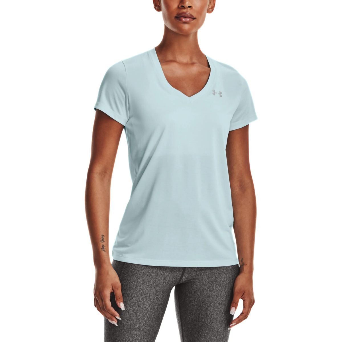 Dámské tričko Under Armour Tech SSV - Twist-BLU W 1258568-469 - blue ...