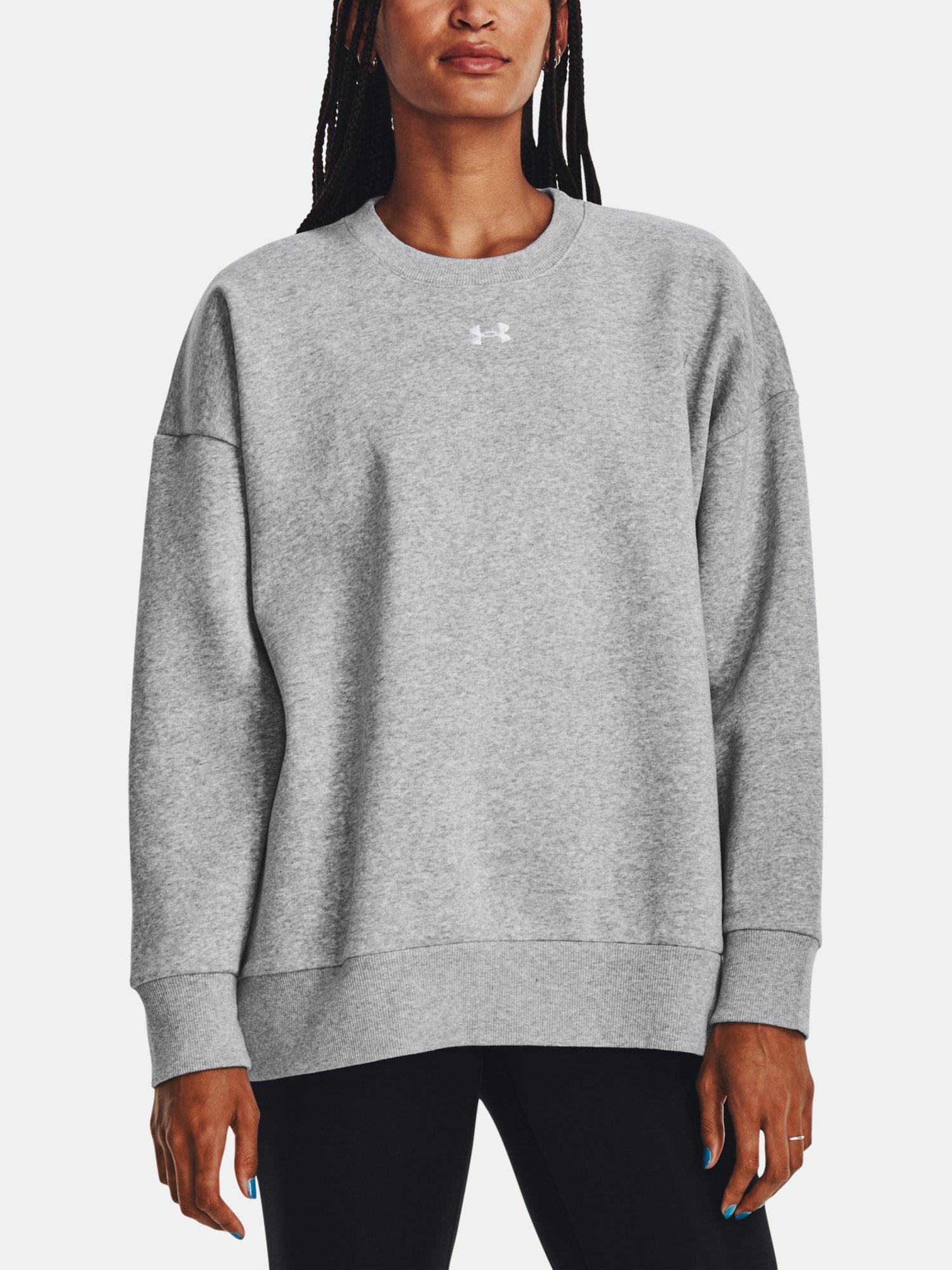 Under Armour Mikina Under Armour UA Rival Fleece OS Crew-GRY - Sportovna