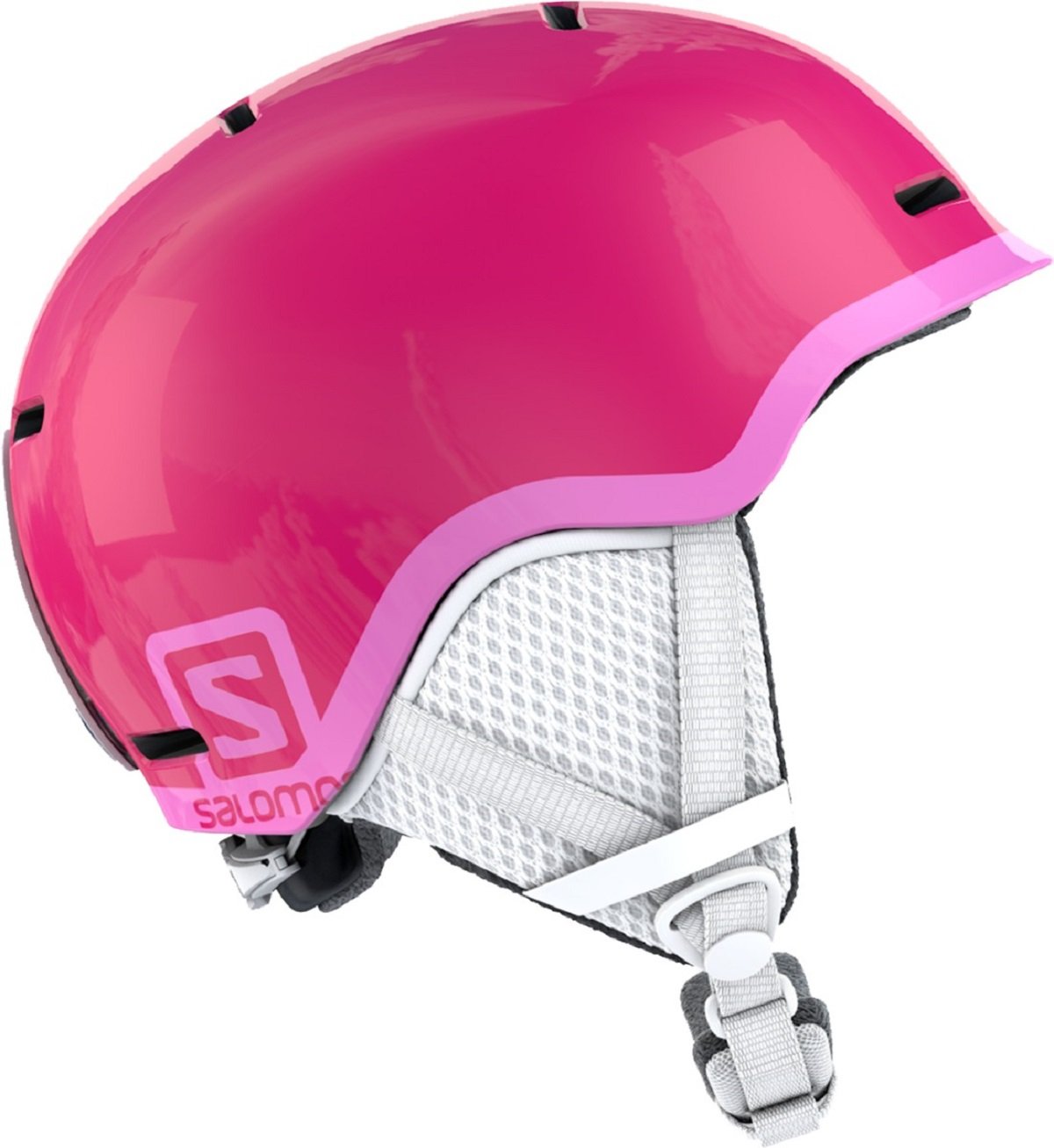 Salomon Dětská lyžařská helma Salomon Grom L39914900 - Glossy pink ...