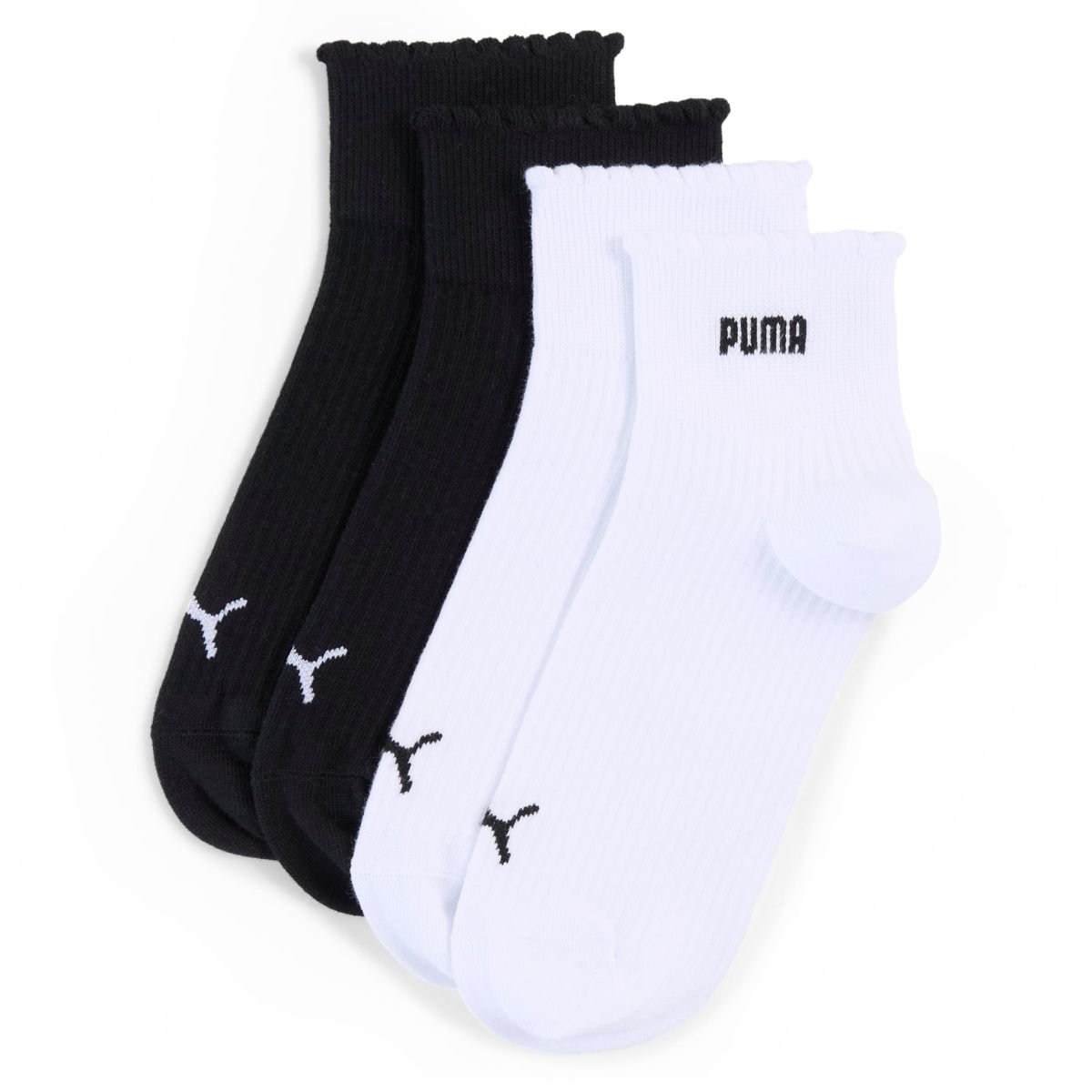 Puma Dámské ponožky Puma Scallop Edge Quarter 2P W 94722301 - white ...