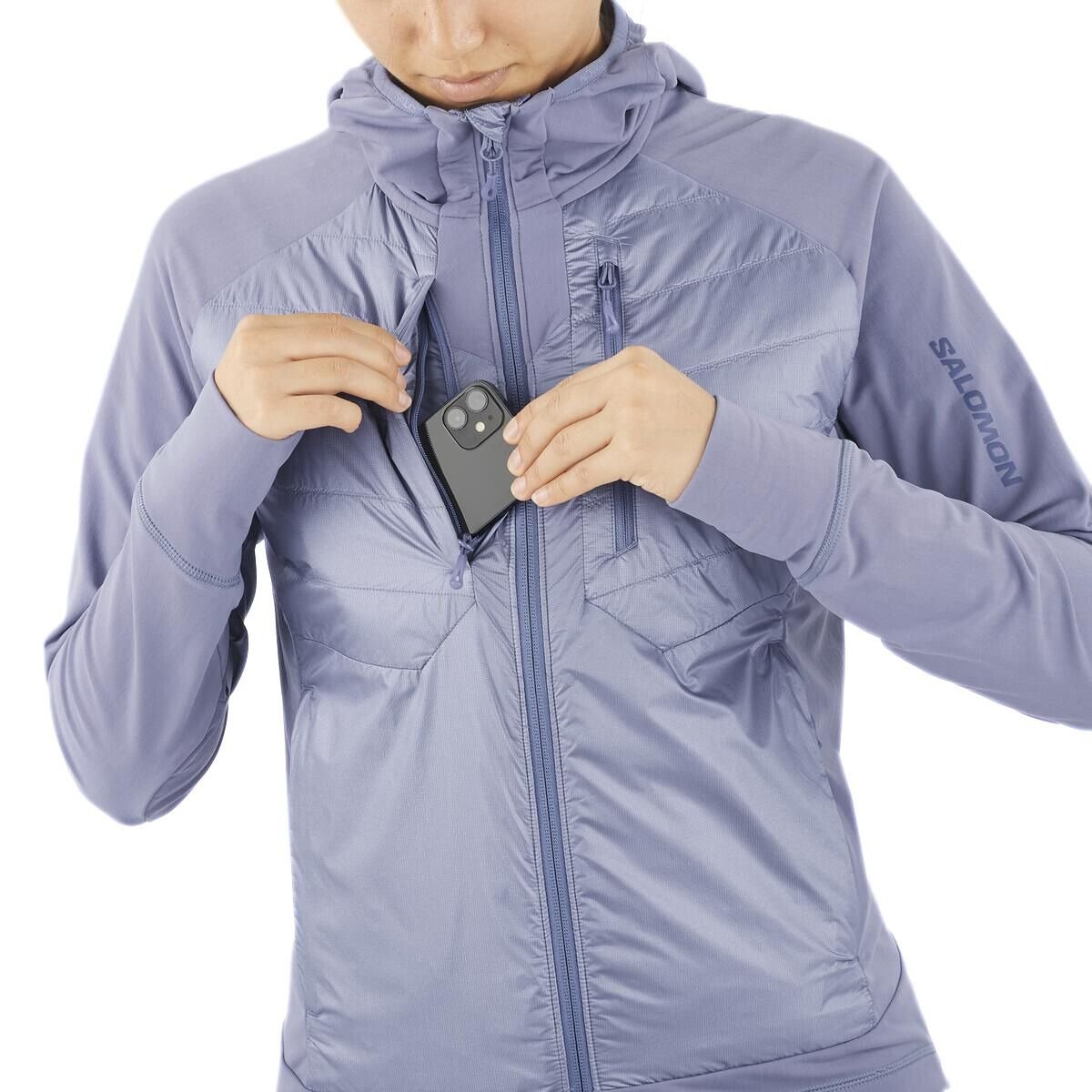Dámska outdoorová bunda Salomon Elixir Hybrid HD Insul W LC2469200 ...