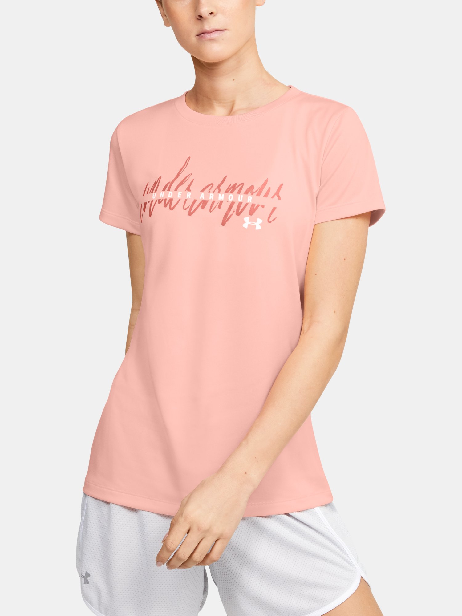 Dámské triko Under Armour Tech Script Graphic SSC Wmn 1351964-845 ...