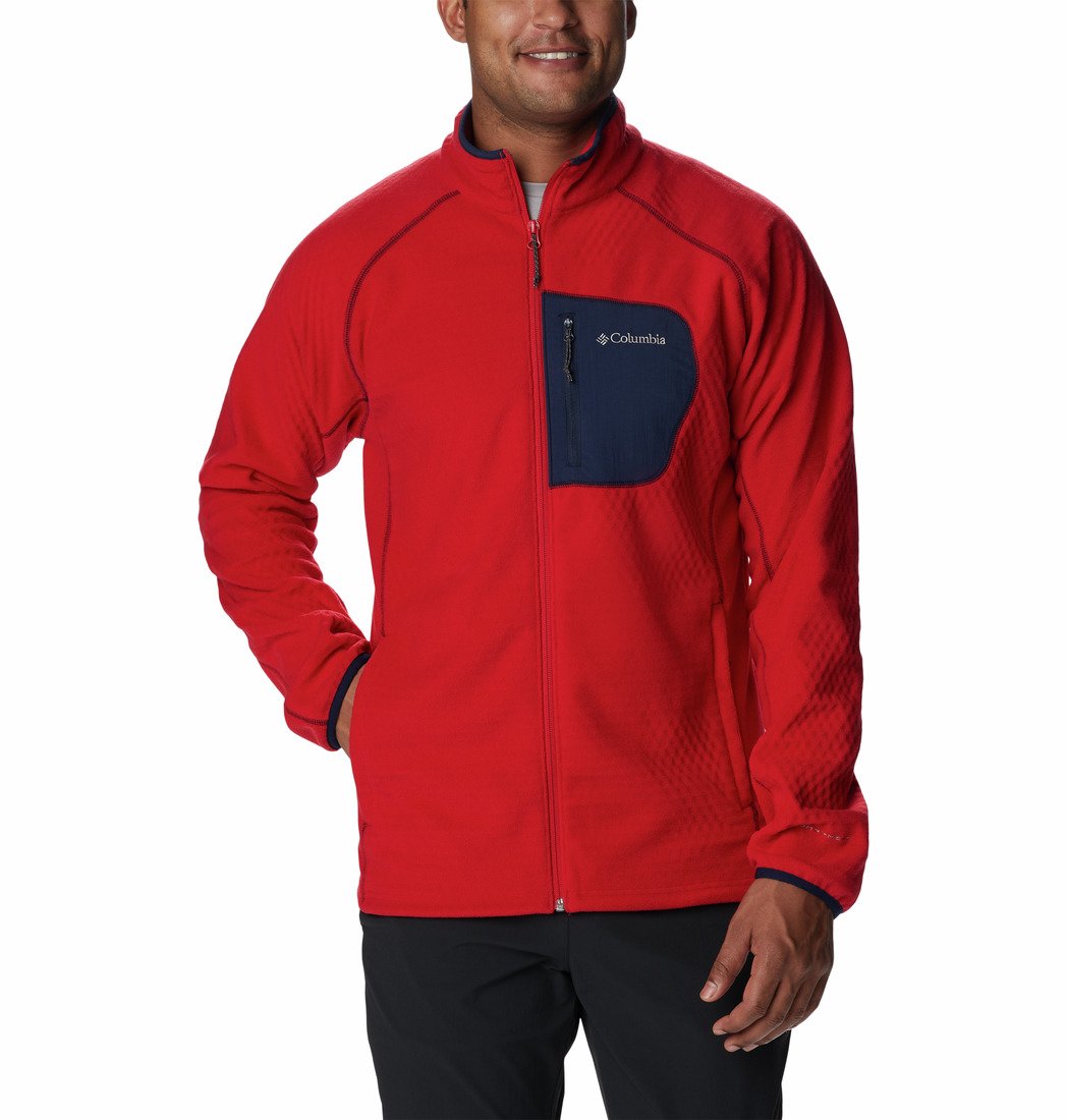 Pánska mikina Columbia Outdoor Tracks™ FZ M 2016083613 - mountain red ...